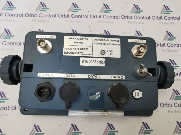 Koden KGP-920 GPS Navigator 92003073 (FOR PARTS) - Orbit Surplus