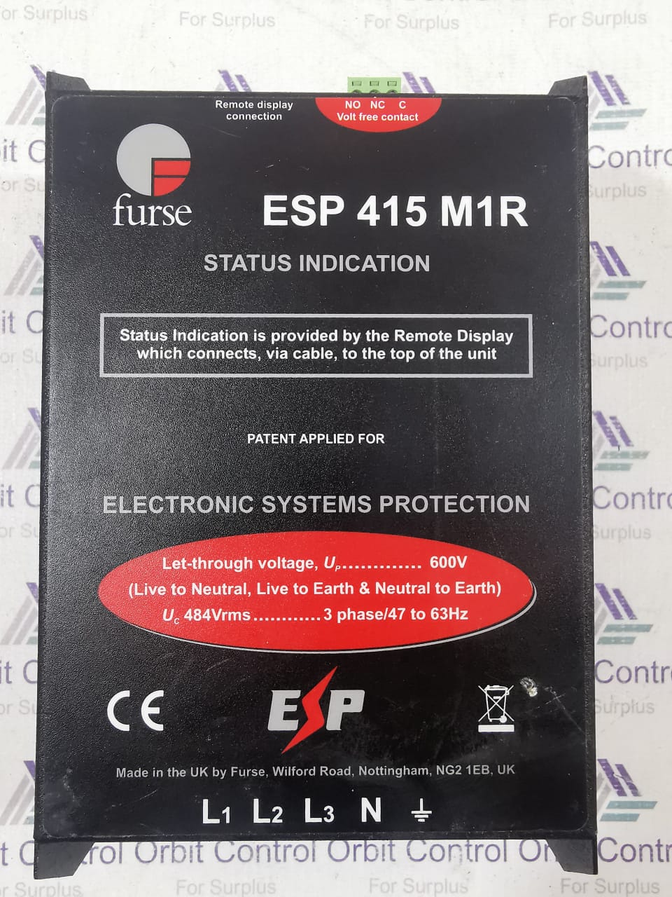 Used Furse ESP 415 M1R Remote Status Indicator - Orbit Surplus