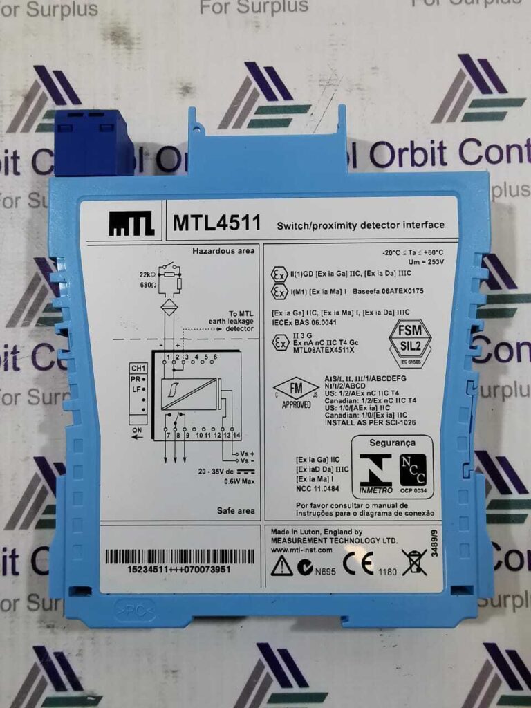 NEW MTL MTL4511 Switch proximity detector interface - Orbit Surplus