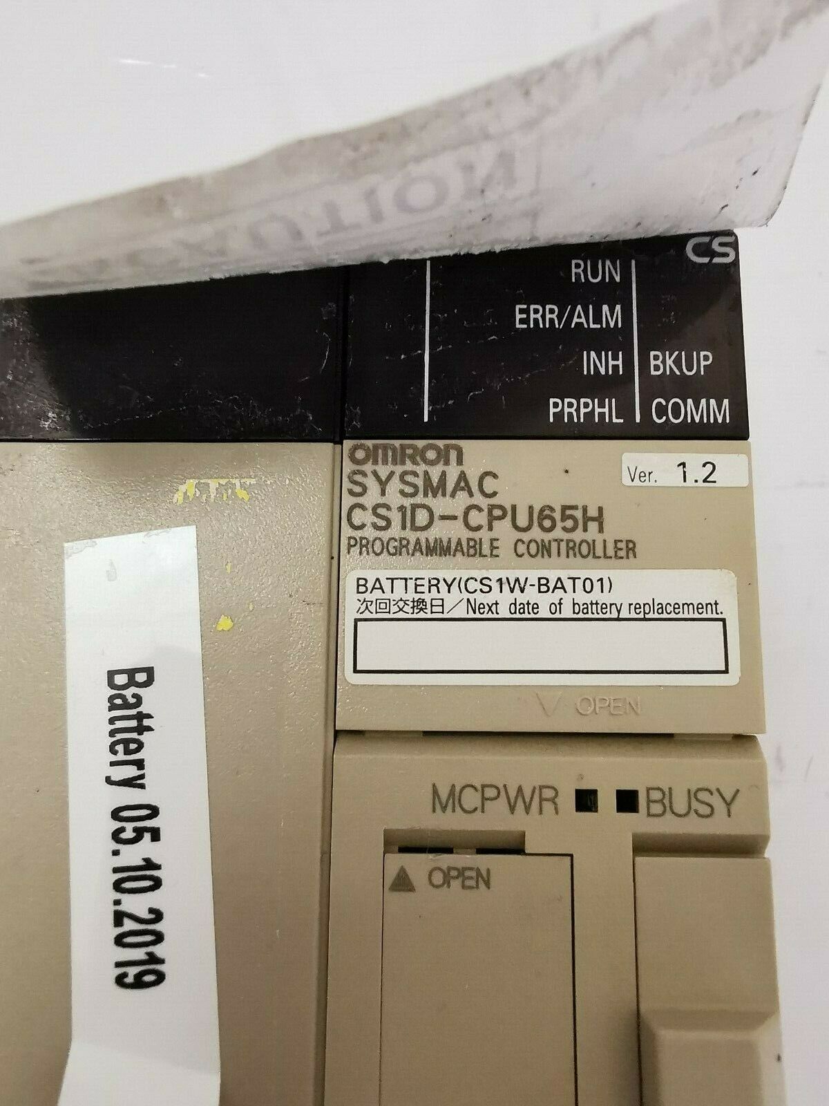NEW OMRON SYSMAC CS1D-CPU65H PROGRAMMABLE CONTROLLER – Orbit Surplus