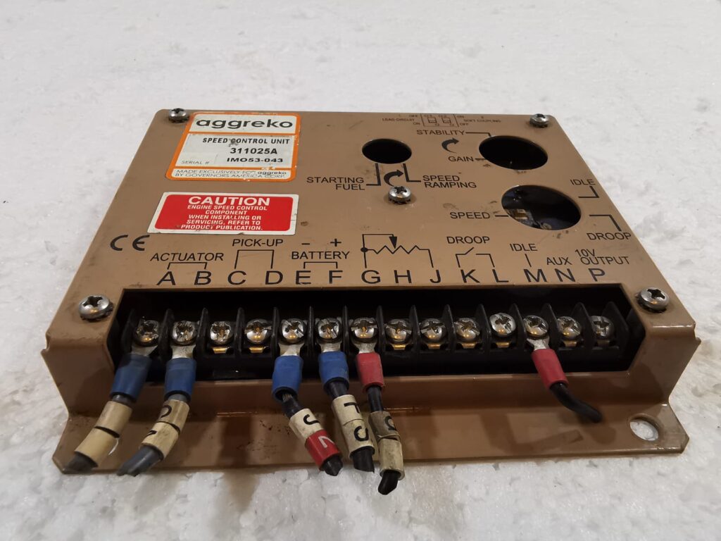 Used Aggreko 311025A SPEED CONTROL UNIT - Orbit Surplus