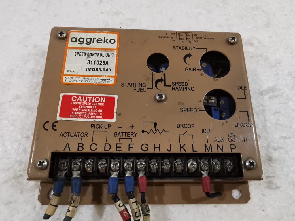 Used Aggreko 311025A SPEED CONTROL UNIT - Orbit Surplus