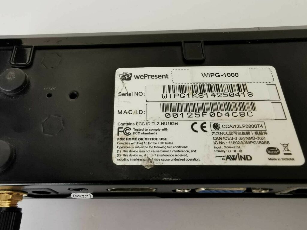 USED WEPRESENT WIPG-1000 Wireless Interactive Presentation - Orbit Surplus