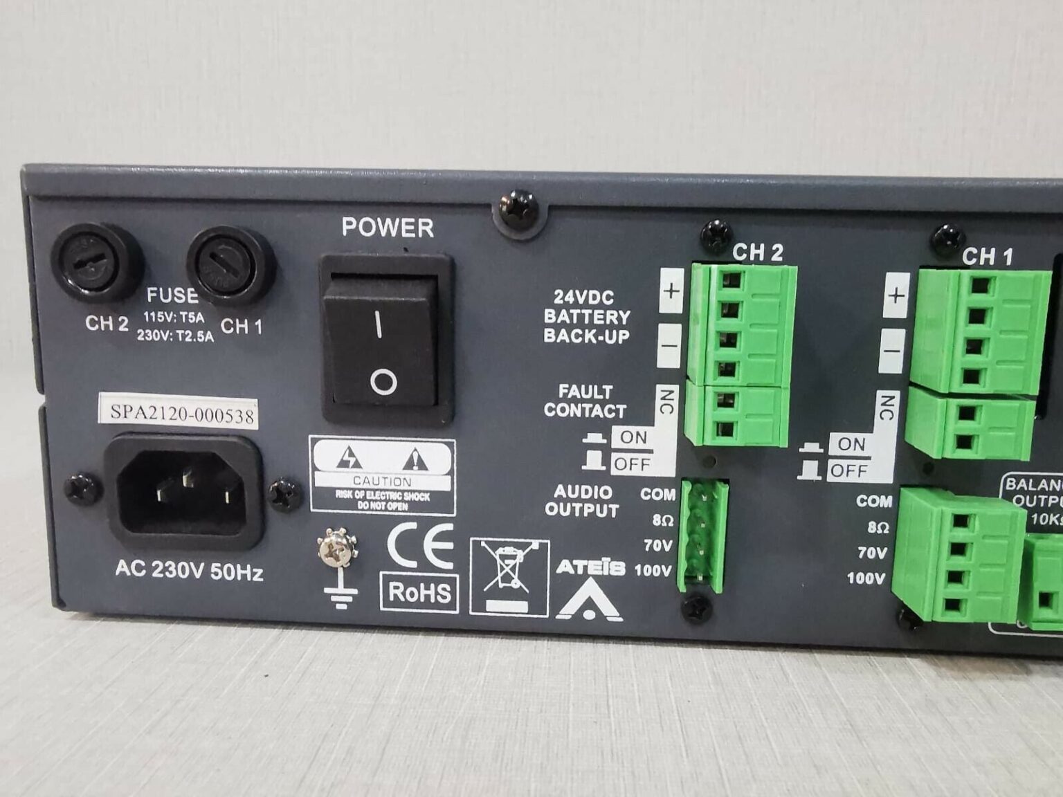 ATEIS SPA-2120 POWER AMPLIFIER - Orbit Surplus