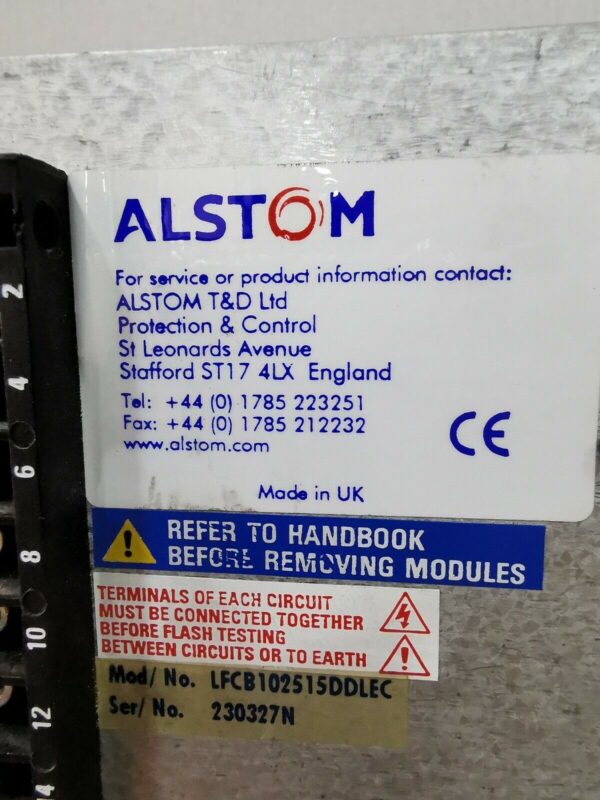 USED ALSTOM LFCB102 Digital Current Differential Relay LFCB102515DDLEC ...