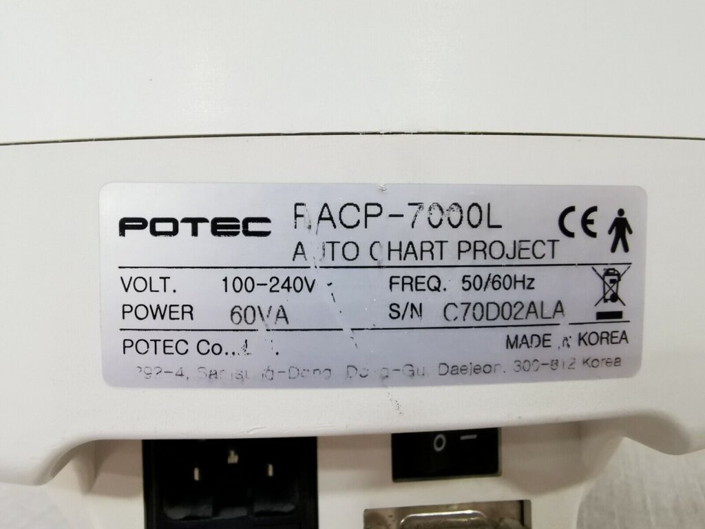 USED POTEC AUTO CHART PROJECTOR PACP-7000L - Orbit Surplus