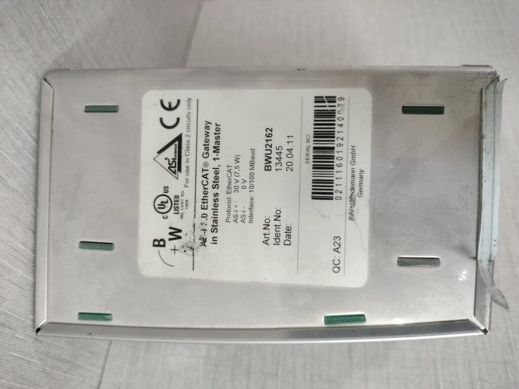 USED Bihl+Wiedemann AS-i 3.0 EtherCAT Gateway BWU2162 WITHOUT ...
