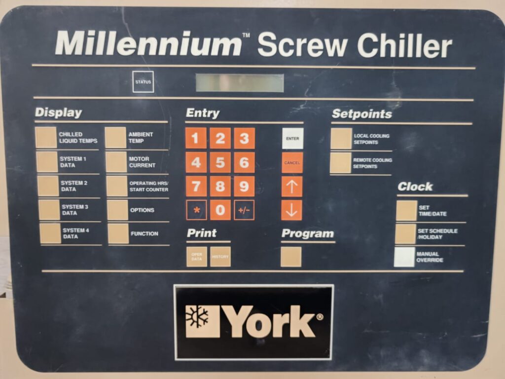 USED YORK YK-024-30910-000 MILLENNIUM SCREW CHILLER MICRO PANEL KEYPAD ...