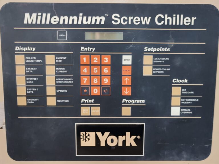 USED YORK YK-024-30910-000 MILLENNIUM SCREW CHILLER MICRO PANEL KEYPAD ...