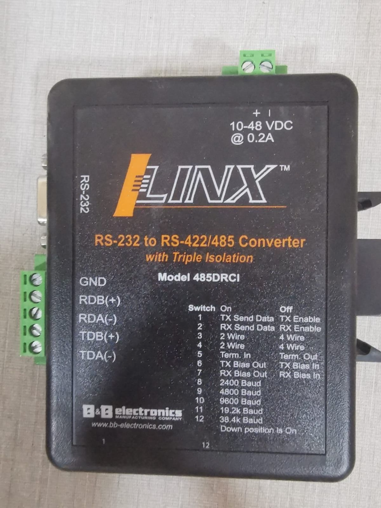 USED LINX RS 232 To RS-422/485 Converter with Triple Isolation Lot 2PCS - Orbit Surplus