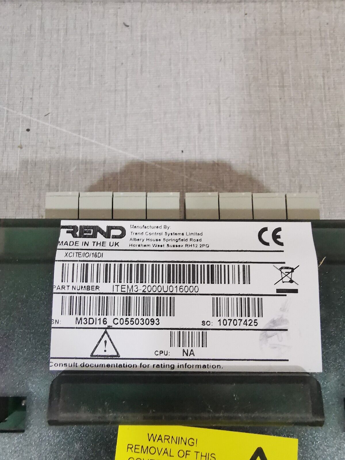 TREND XCITE 16DI Controller ITEM3-2000U016000 Seller refurbished ...