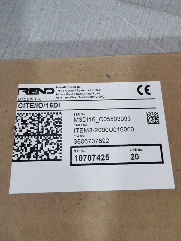 TREND XCITE 16DI Controller ITEM3-2000U016000 Seller refurbished ...
