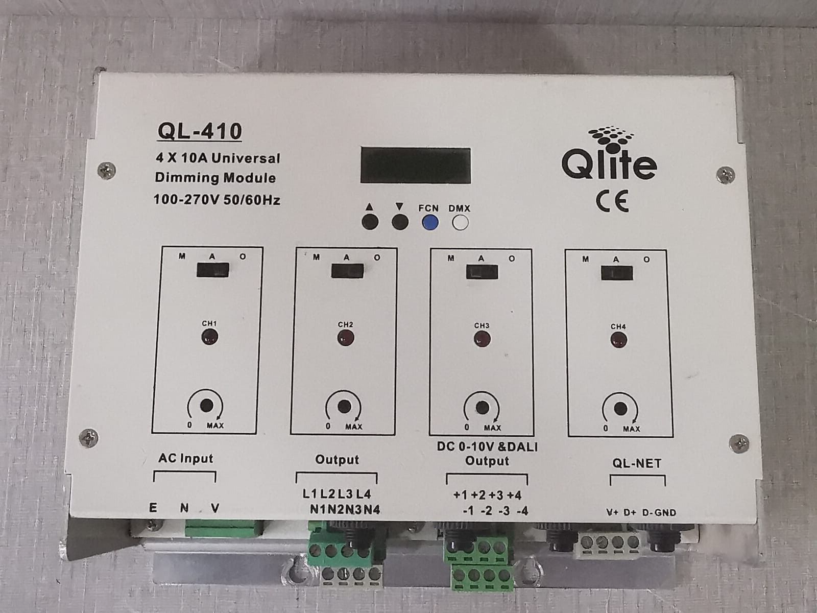 USED Qlite QL-410 4x10A Universal Dimming Module - Orbit Surplus