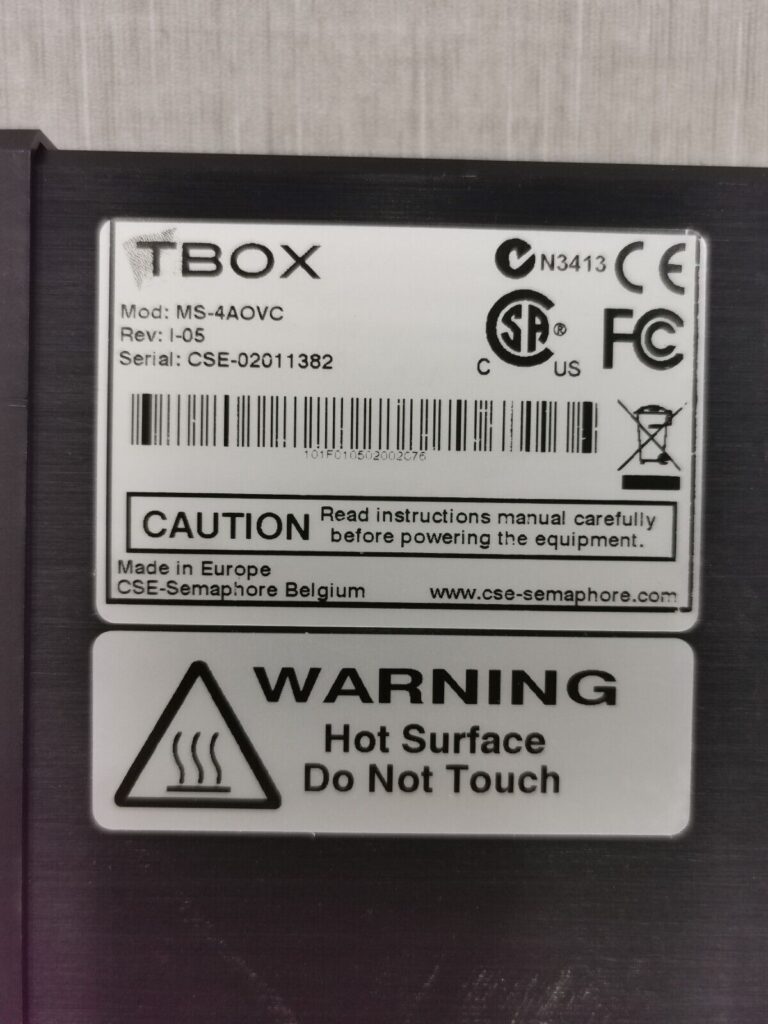 NEW TBOX MS-4AOVC MODULE/ New – Open box - Orbit Surplus