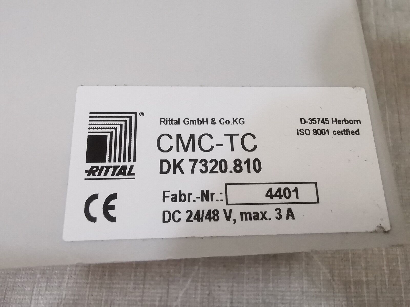 RITTAL CMC-TC Processing Unit DK 7320.810 Power Supply / New – Open box ...