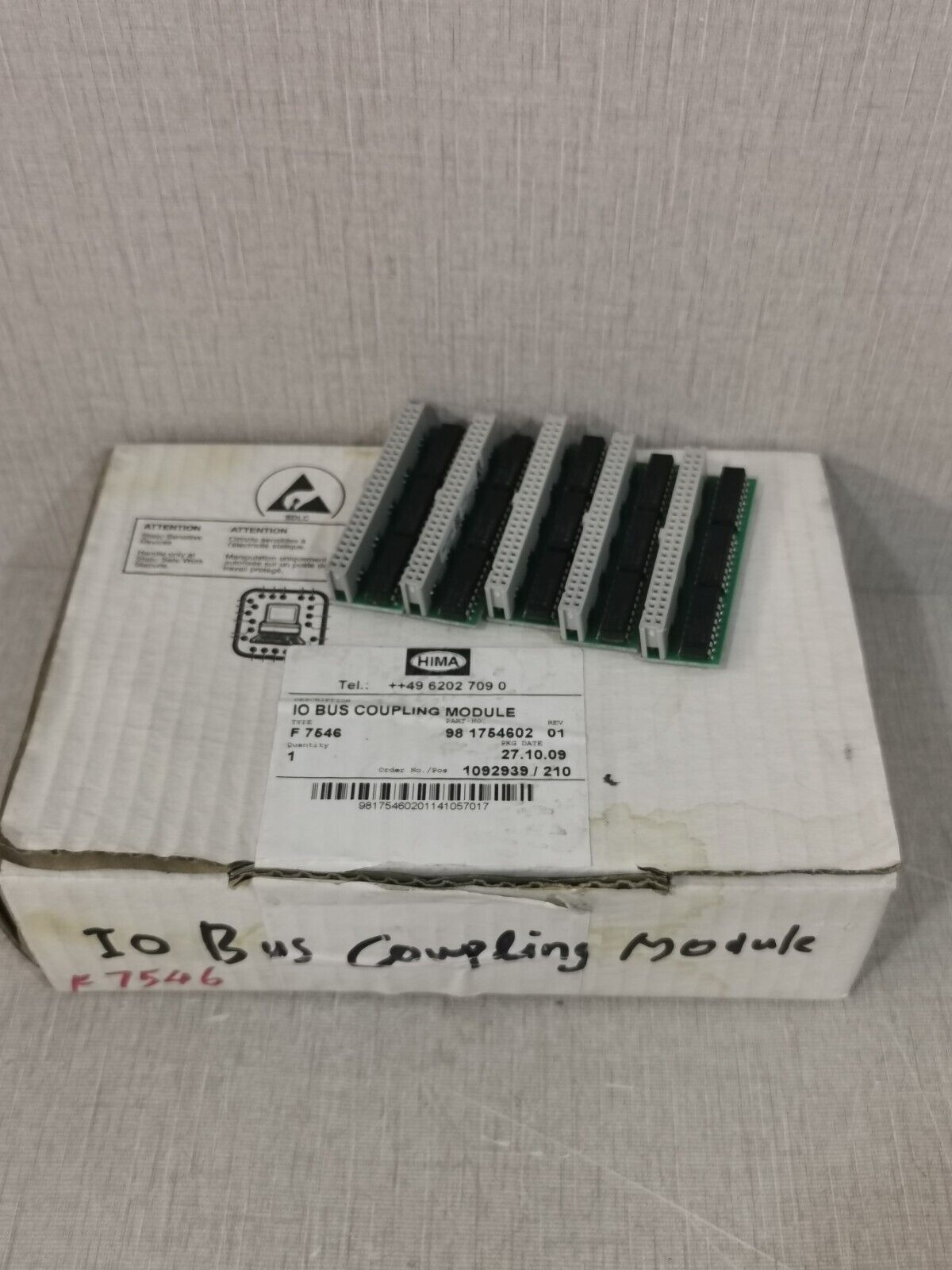 NEW HIMA F 7546 IO BUS COUPLING MODULE 98 1754602 REV 01 - Orbit Surplus
