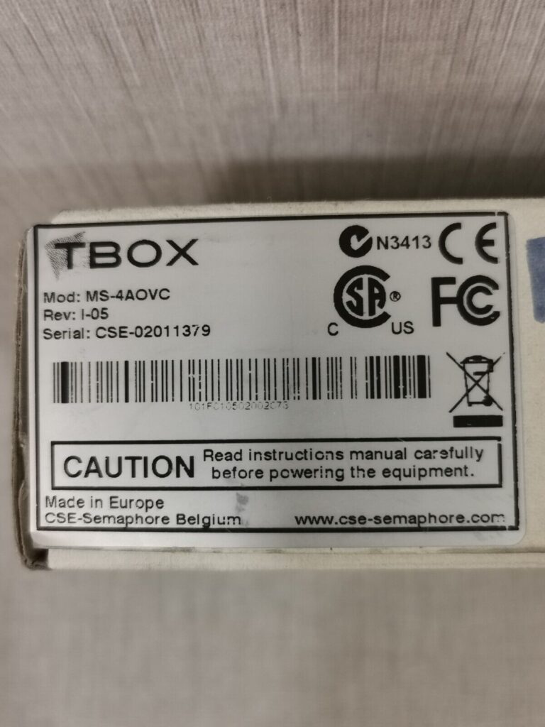 NEW TBOX MS-4AOVC MODULE/ New – Open box - Orbit Surplus