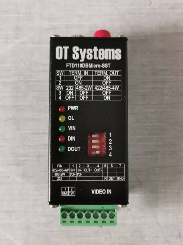 OT Systems FTD110DBMicro-SST Video Transmission Transducer Controller ...