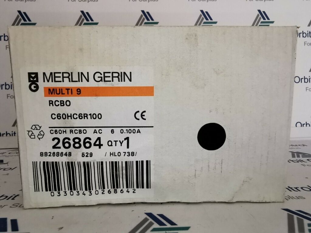 USED Merlin Gerin Multi 9 C60HC6R100 miniature circuit breaker -C60H ...