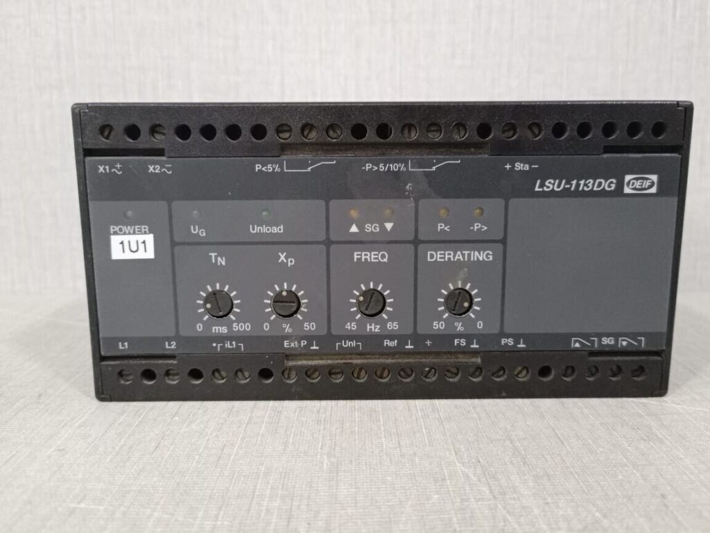USED DEIF LSU-113DG LOAD SHARING UNIT 700207.30 400VAC 5A 2771W- W/O ...