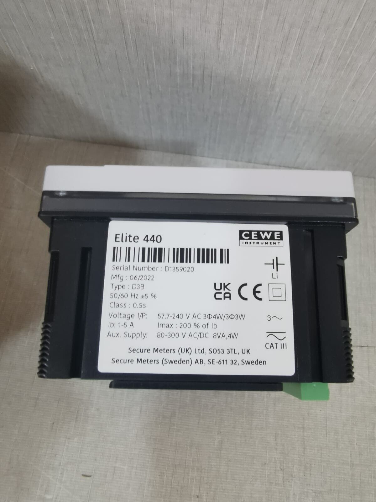 NEW CEWE Elite 440-448 Multi-Function Electric Meter Type D3B - Orbit Surplus