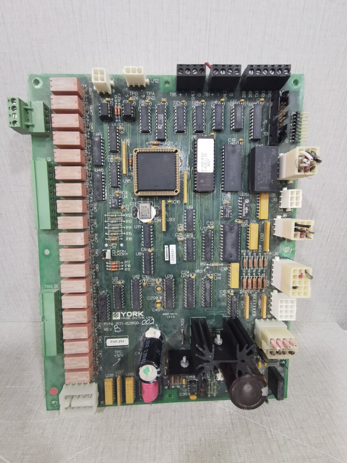 USED YORK 031-01781-001 REV A EXPANSION CIRCUIT BOARD - Orbit Surplus