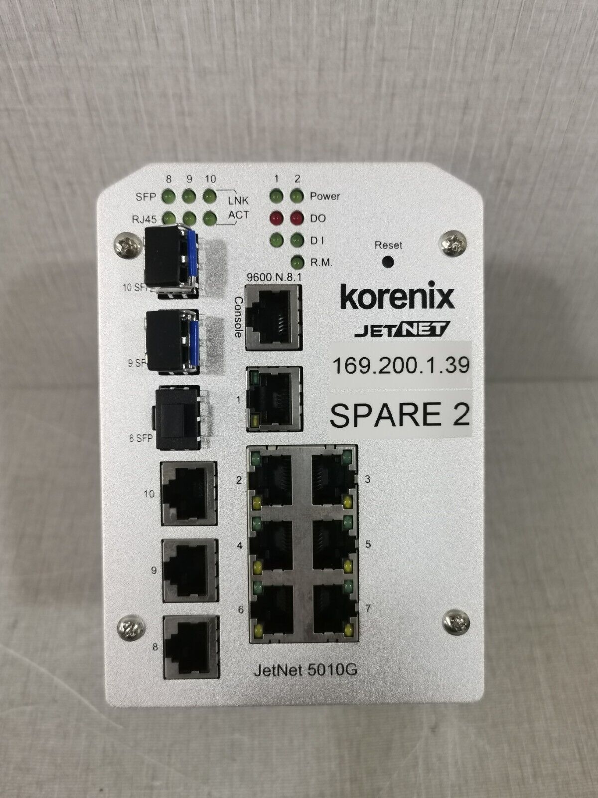 NEW Korenix JETNET 169.200.1.39 Spare 2 Compact Ethernet Switch JetNet ...