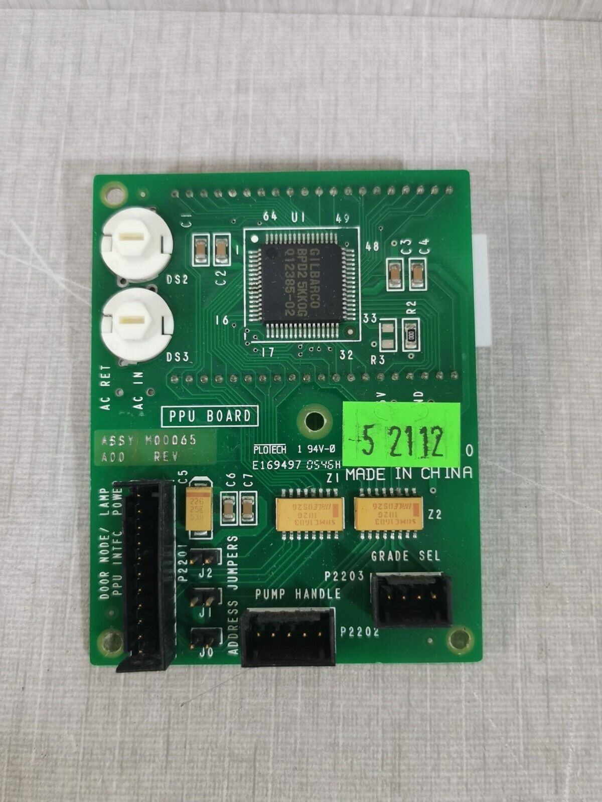 USED Gilbarco ASSY T20011-G1 REV R Control Board - Orbit Surplus