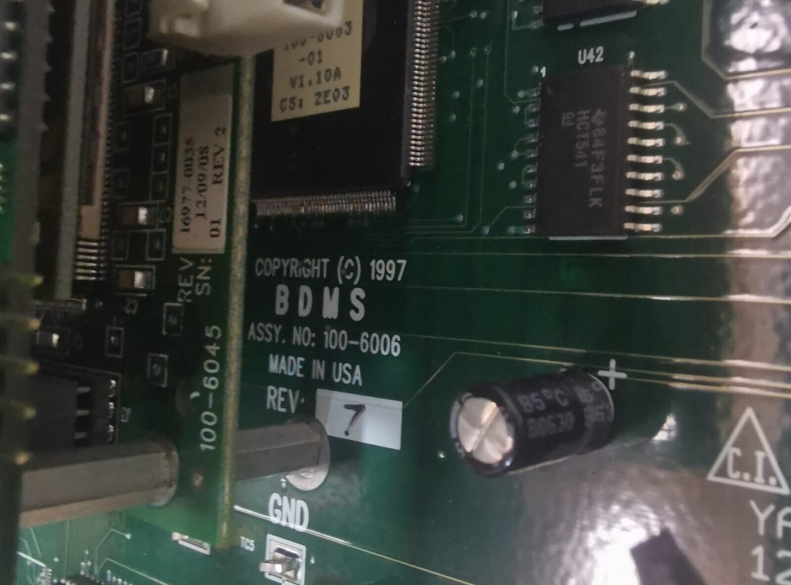 USED BDMS ASSY 100-6006 REV.7 CONTROL BOARD ASSY 100-6047 - Orbit Surplus