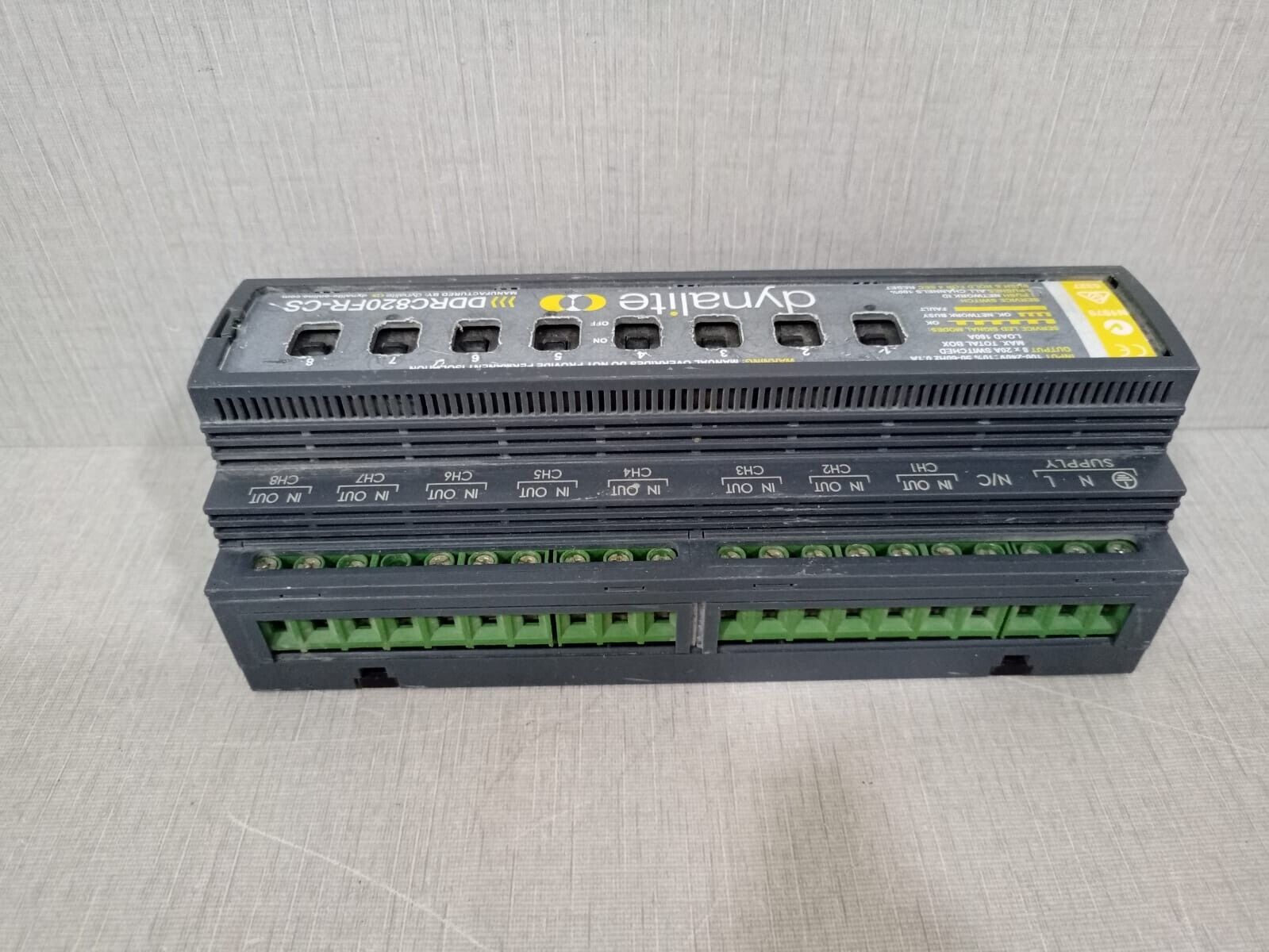 Used Dynalite DDRC820FR-CS Relay Controller - Orbit Surplus