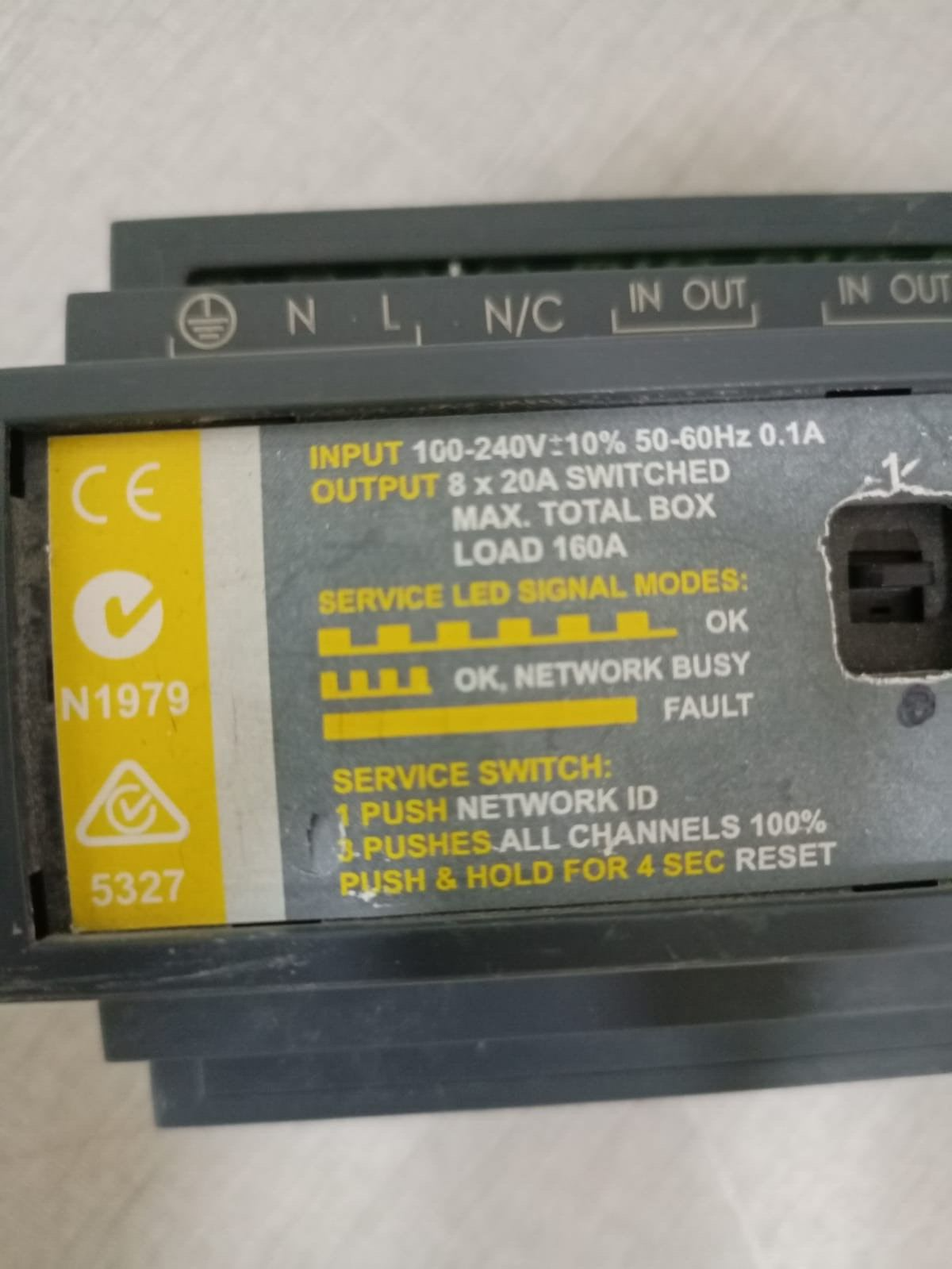 Used Dynalite DDRC820FR-CS Relay Controller - Orbit Surplus