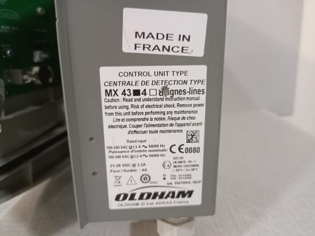 USED Oldham MX43 Analog And Digital Gas Detection Control Unit- W/O ANY ...