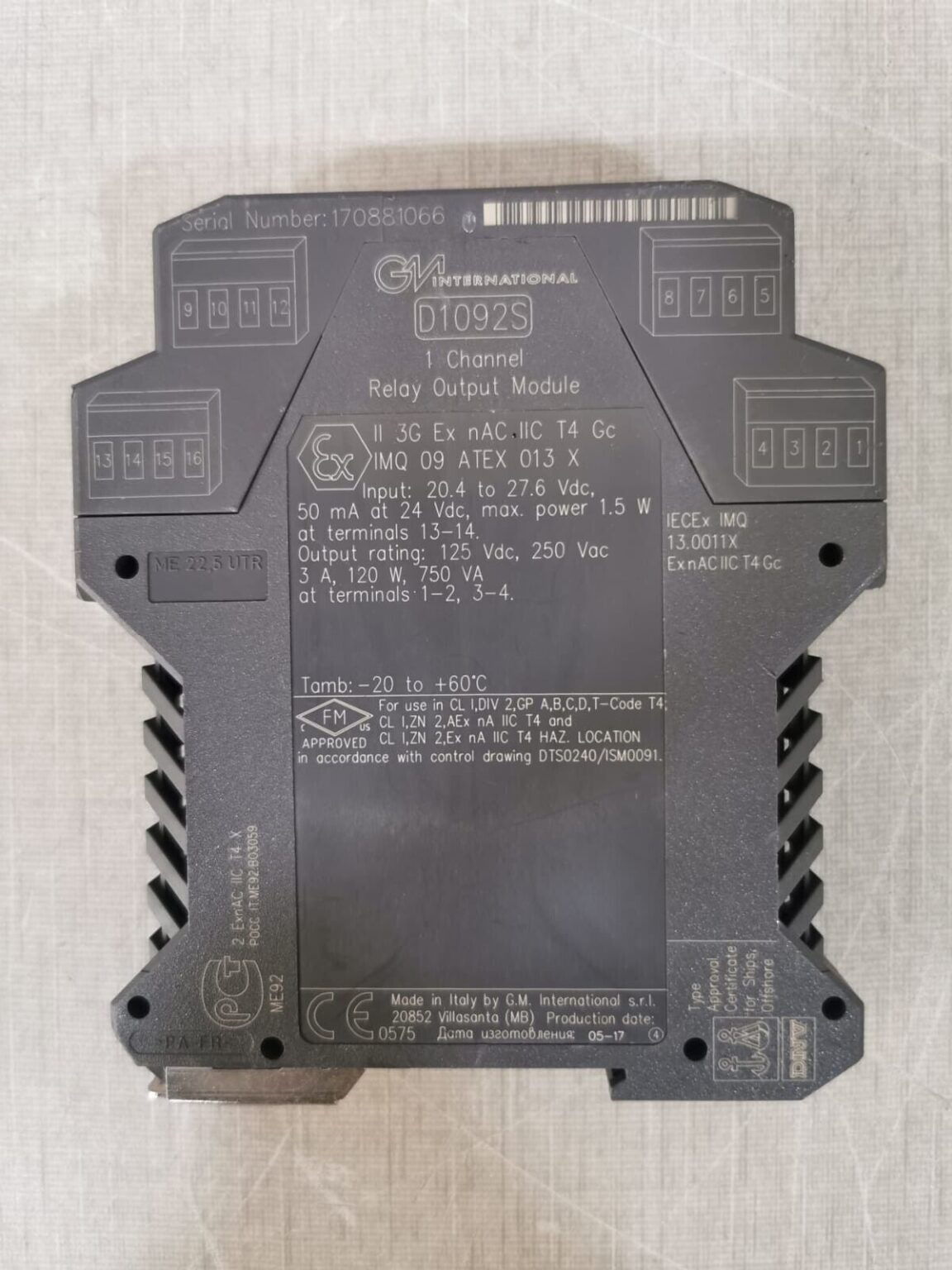 GM International D1092S Relay Output Module 1 Channel-SELLER ...