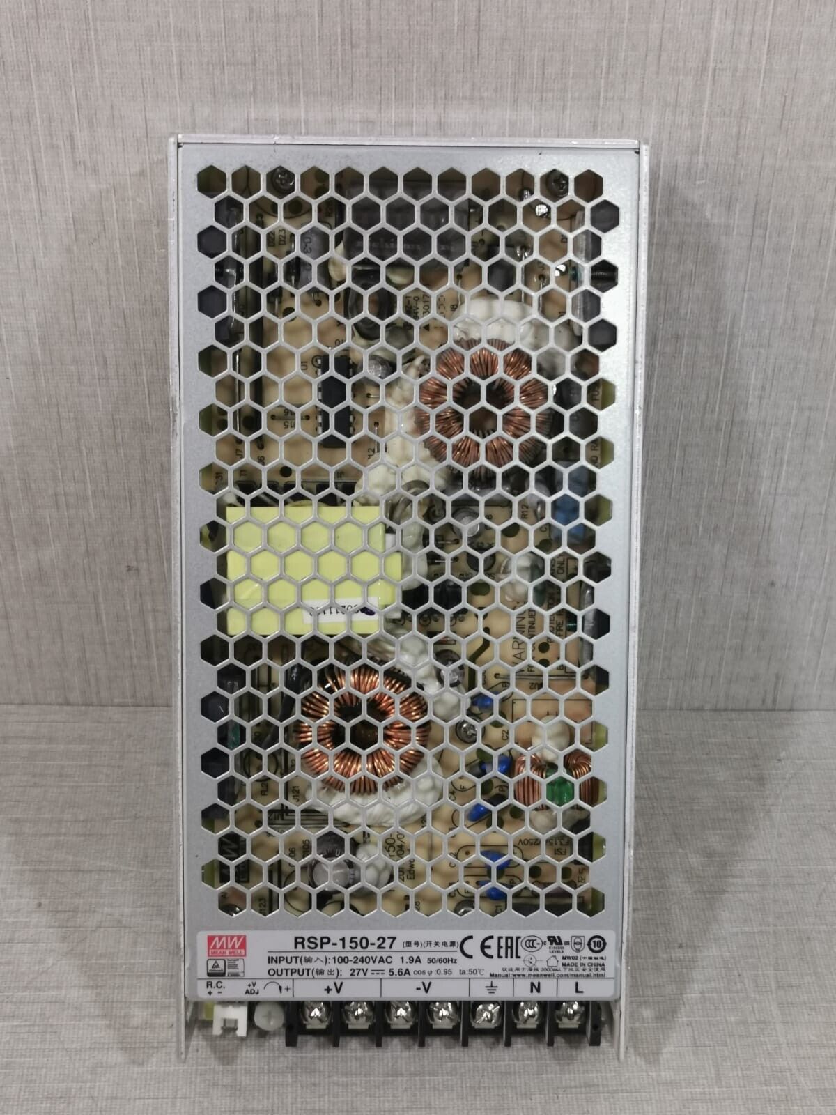 Used MEAN WELL RSP-150-27 100-240VAC 1.9A 50/60Hz - Orbit Surplus