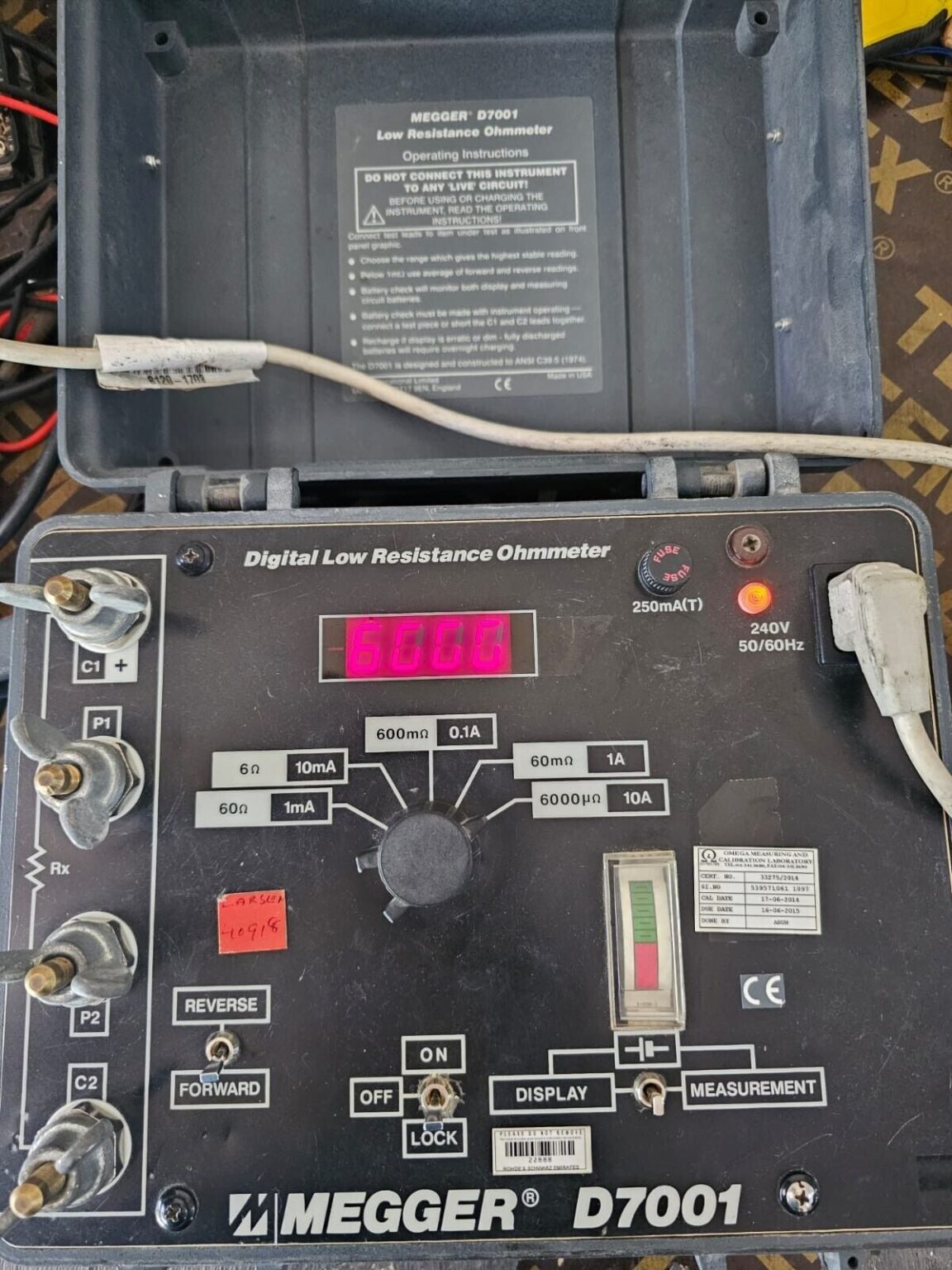 USED Megger® Ducter D7001 Digital Low ReSistance Ohmeter - Orbit Surplus
