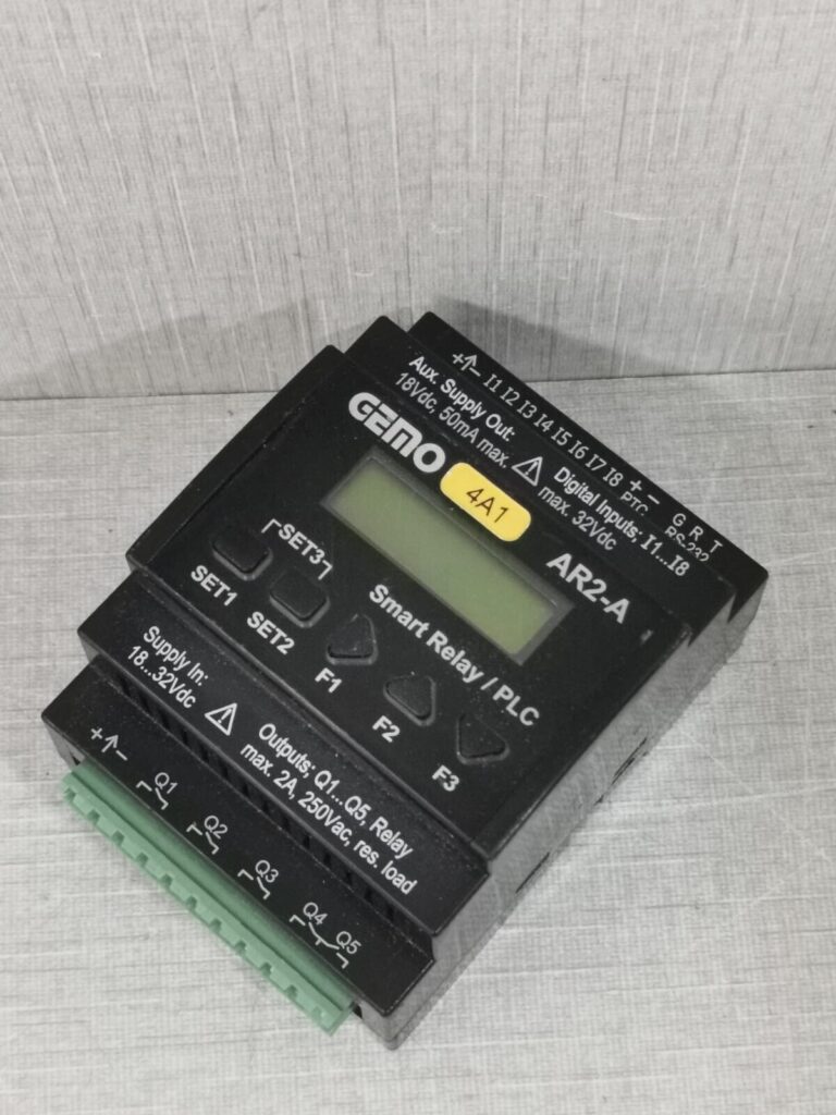 Used GEMO AR2-A-24VDC-8D SMART RELAY/ PLC - Orbit Surplus