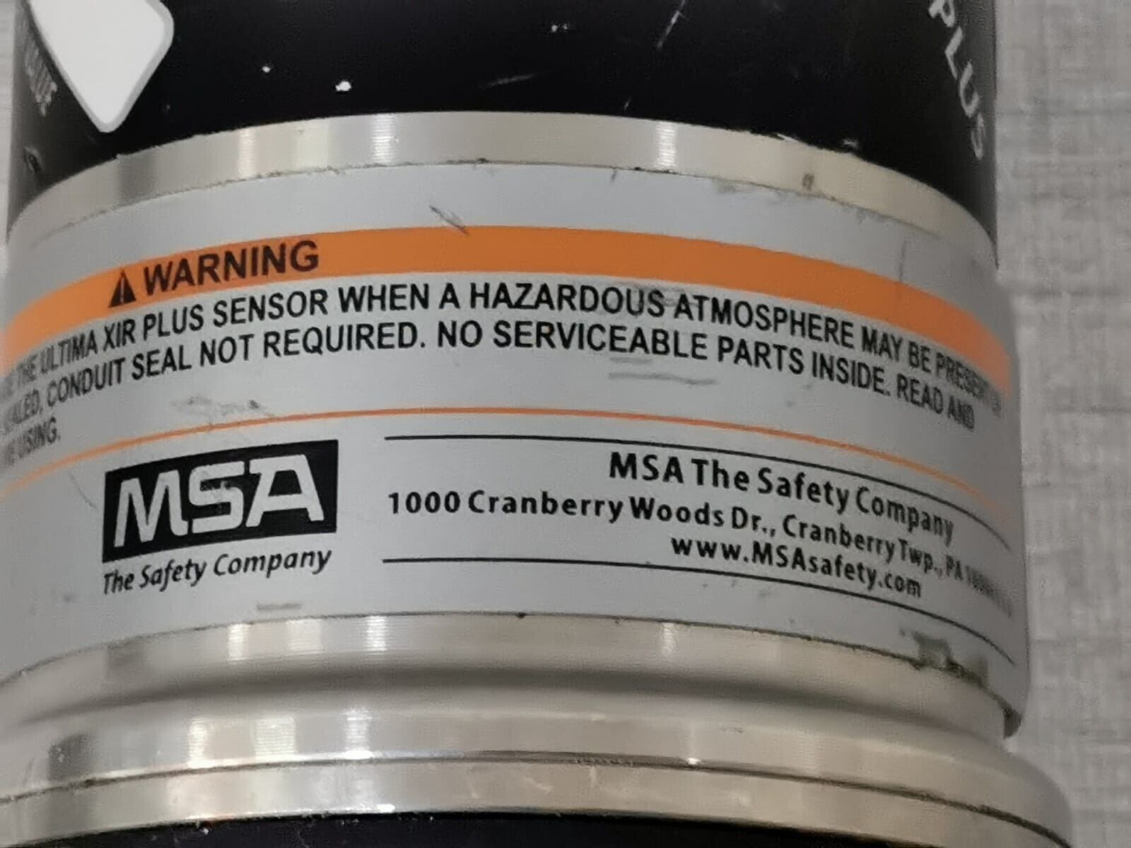 Used MSA Ultima® XIR Plus PEFA-5K SENS-AC-0-A-2-0 Gas Monitors - Orbit ...