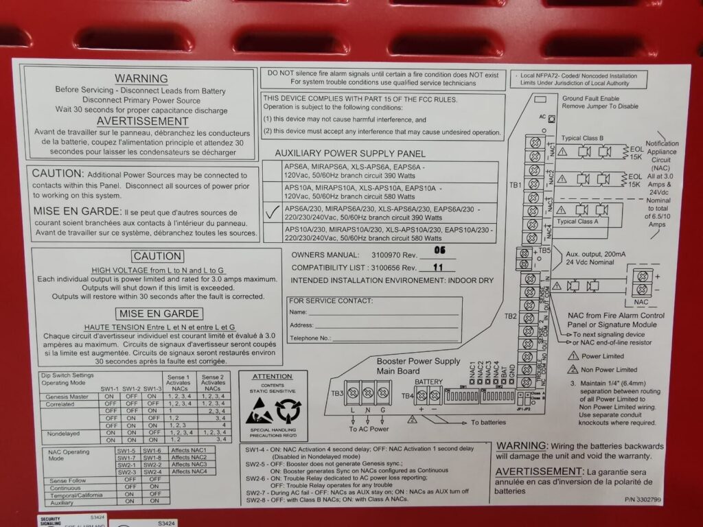 EDWARDS APS6A Fire Alarm Power Supply - Seller Refurbished - Orbit Surplus