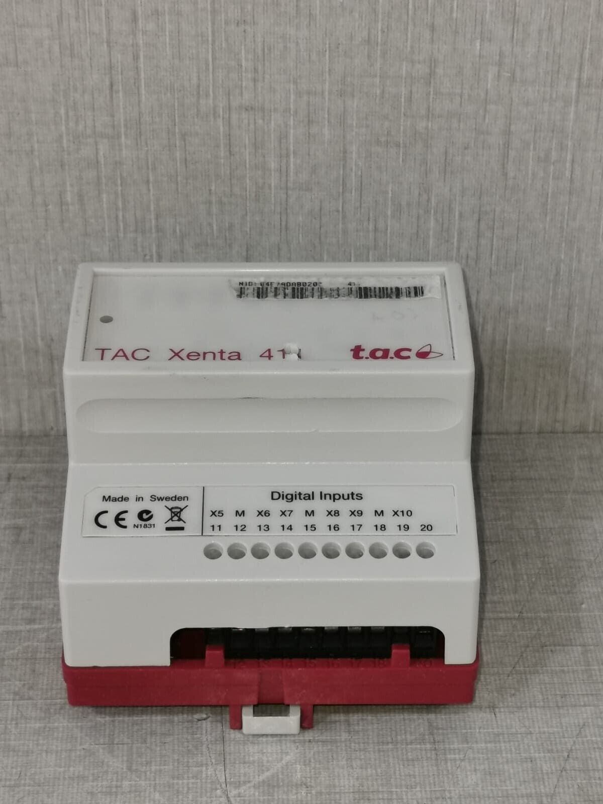 Used TAC XENTA 411 DIGITAL INPUT MODULE WITH BASE 007302011 VER 1.05 ...