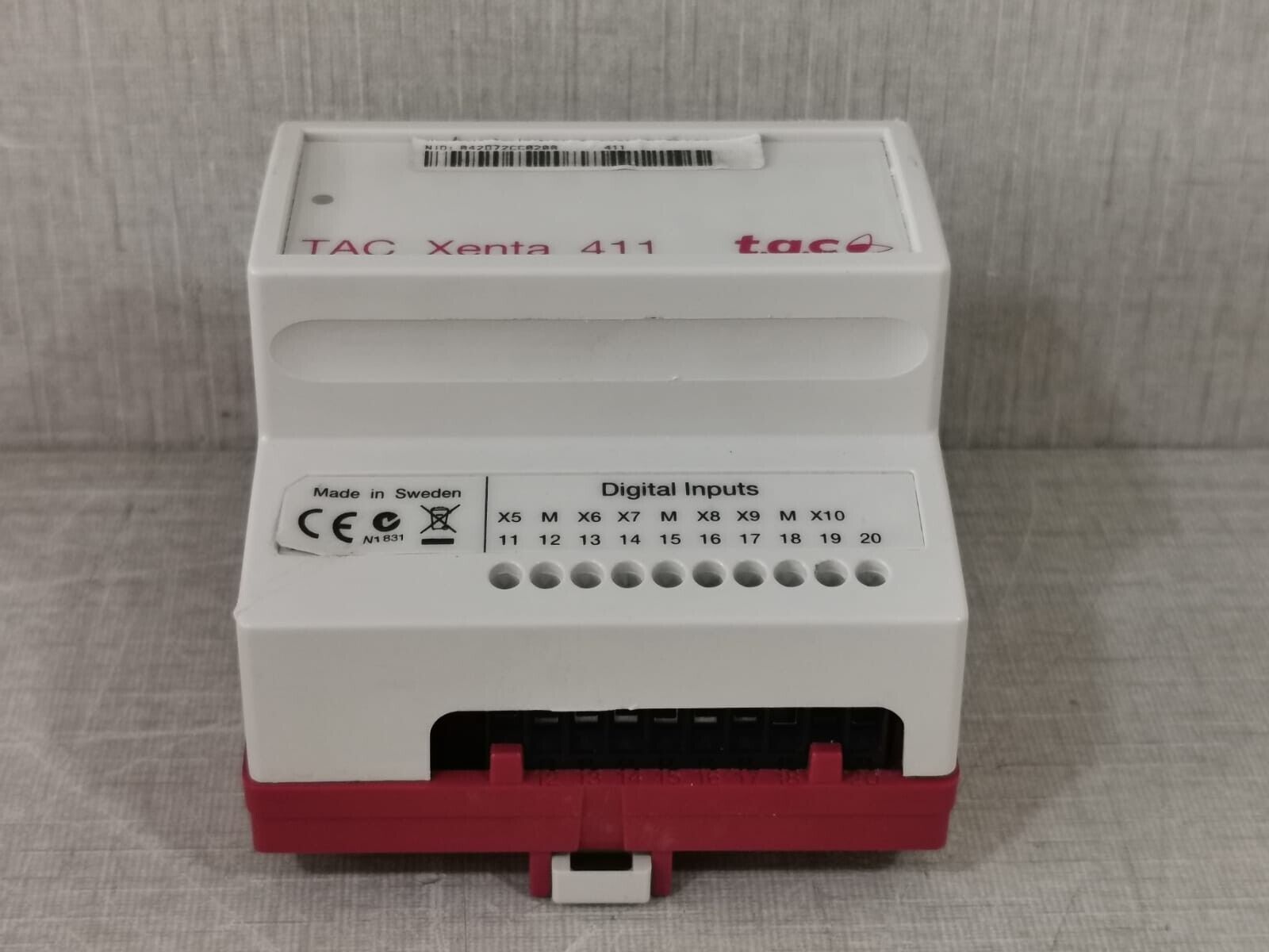 Used TAC XENTA 411 DIGITAL INPUT MODULE WITH BASE 007302011 VER 1.05 ...