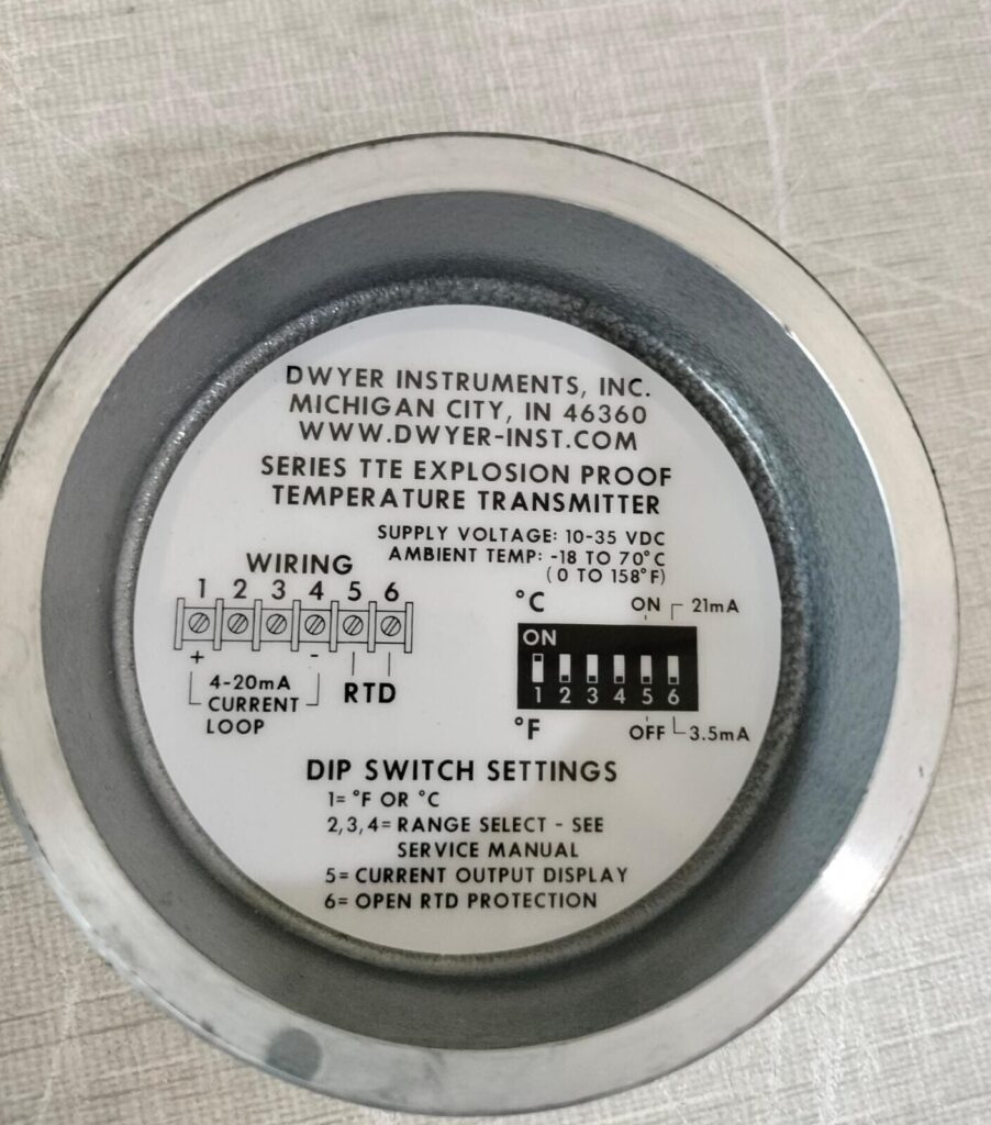 Used DWYER INSTRUMENTS TTE-104-W Temperature Transmitter - Orbit Surplus