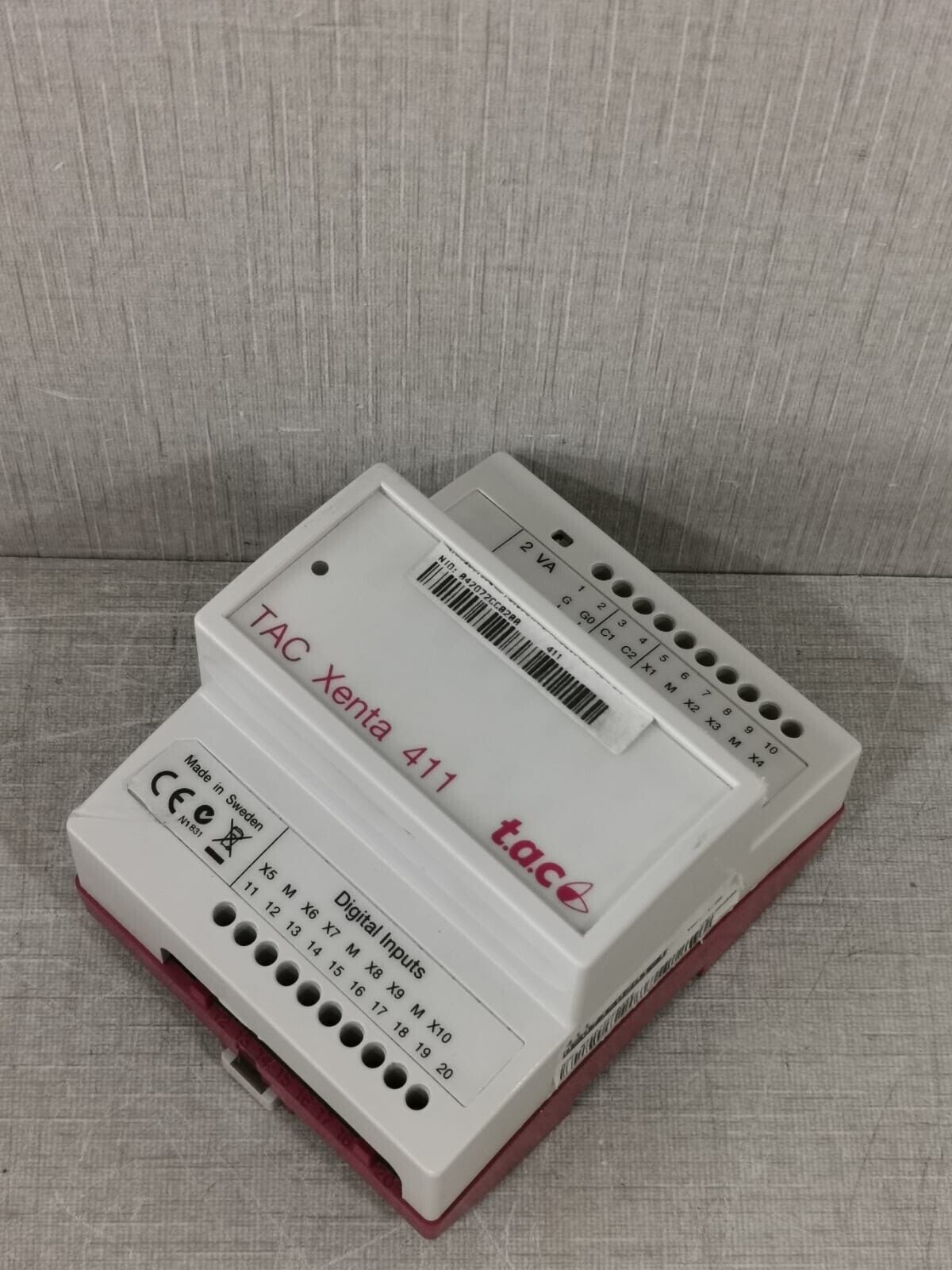 Used TAC XENTA 411 DIGITAL INPUT MODULE WITH BASE 007302011 VER 1.05 ...