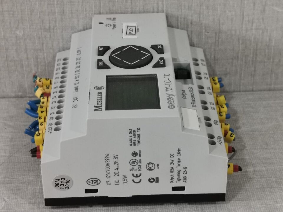 USED Moeller EASY721-DC-TC 24VDC Control Programmable Relay - Orbit Surplus
