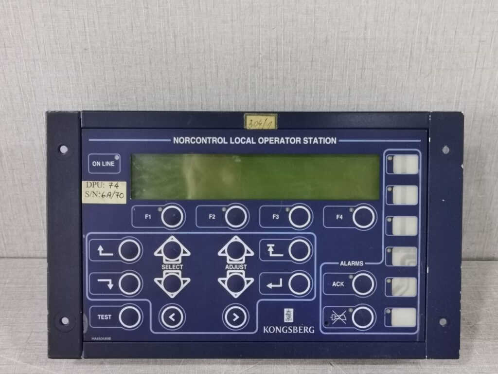 Used KONGSBERG 8100158 REV F NORCONTROL LOCAL OPERATOR STATION- TRIED ...