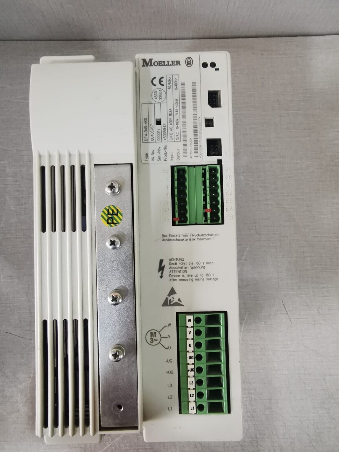Used Moeller DF4-340-4K0 Frequency Converter - Orbit Surplus