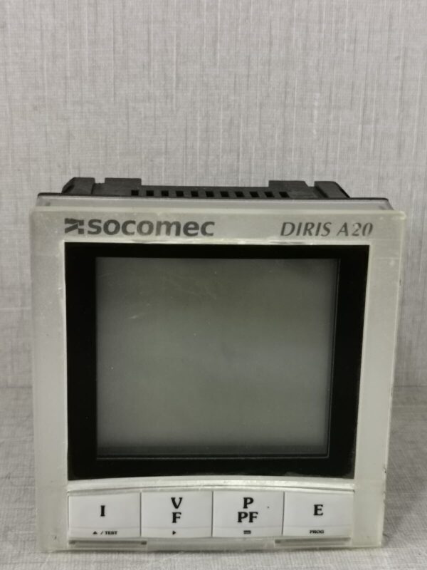 USED SOCOMEC DIRIS A20 48250A20 POWER METER + RS 485 JBUS/MODBUS ...