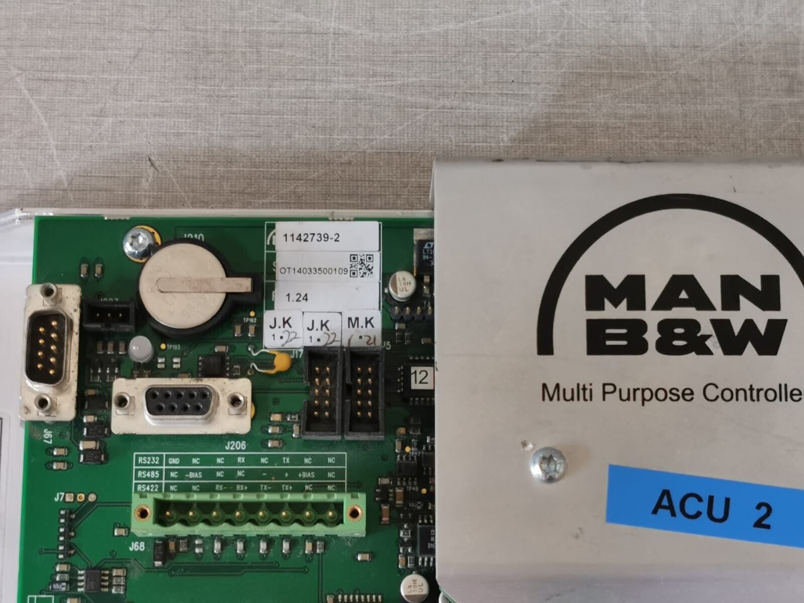 USED MAN B&W 1142075-2 Multi-Purpose Controller 1142037-0 - Orbit Surplus
