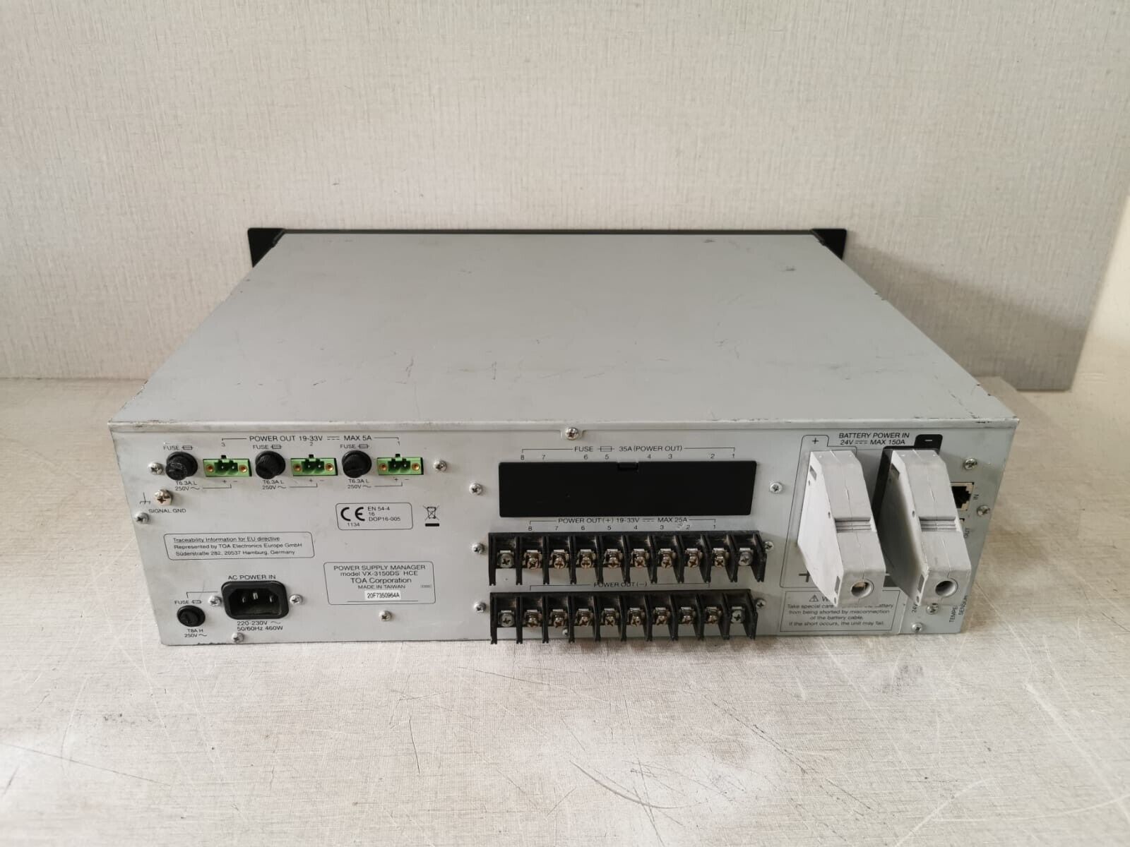 USED TOA VX-3150DS POWER SUPPLY MANAGER - Without Any Accessories Included - Orbit Surplus