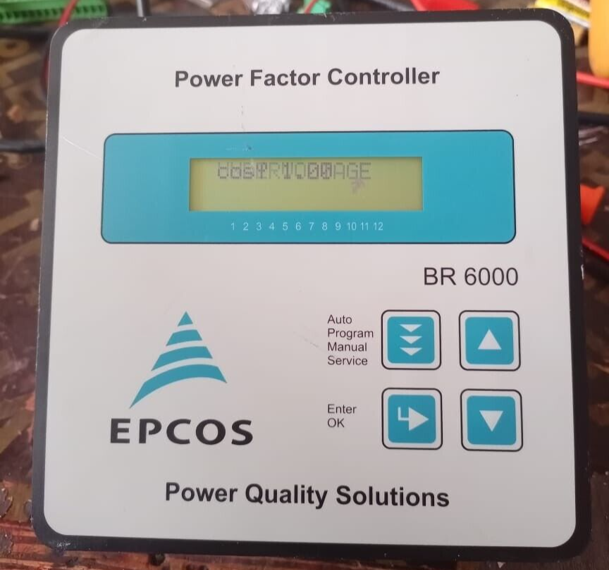 USED EPCOS BR6000-R12PH/ B44066-R6012-R230 POWER FACTOR CONTROLLER ...