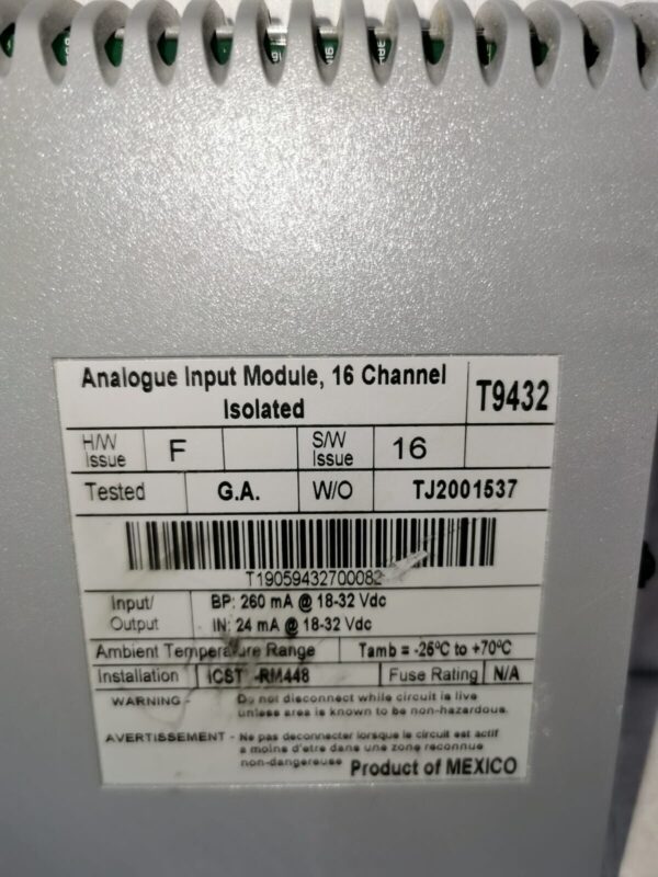 USED ROCKWELL AUTOMATION AADVANCE 9432 AI ANALOGUE INPUT MODULE T9432 ...